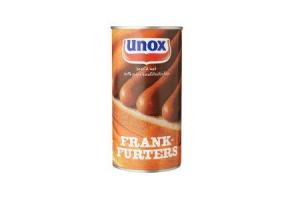 Unox Hotdogs of Frankfurters nu voor €1,49 - Beste.nl