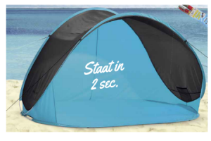 Pop-up strandscherm, per stuk €12,99 - Beste.nl