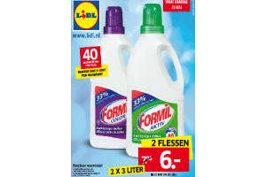 Formil vloeibaar wasmiddel 2x3 liter voor €6,- - Beste.nl