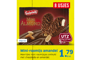 Gelatelli mini almond per doos €1,79 - Beste.nl